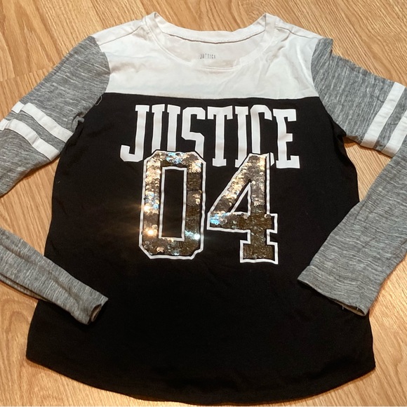 Justice | Shirts & Tops | Justice Active Sequin Sparkle Tee 12 | Poshmark